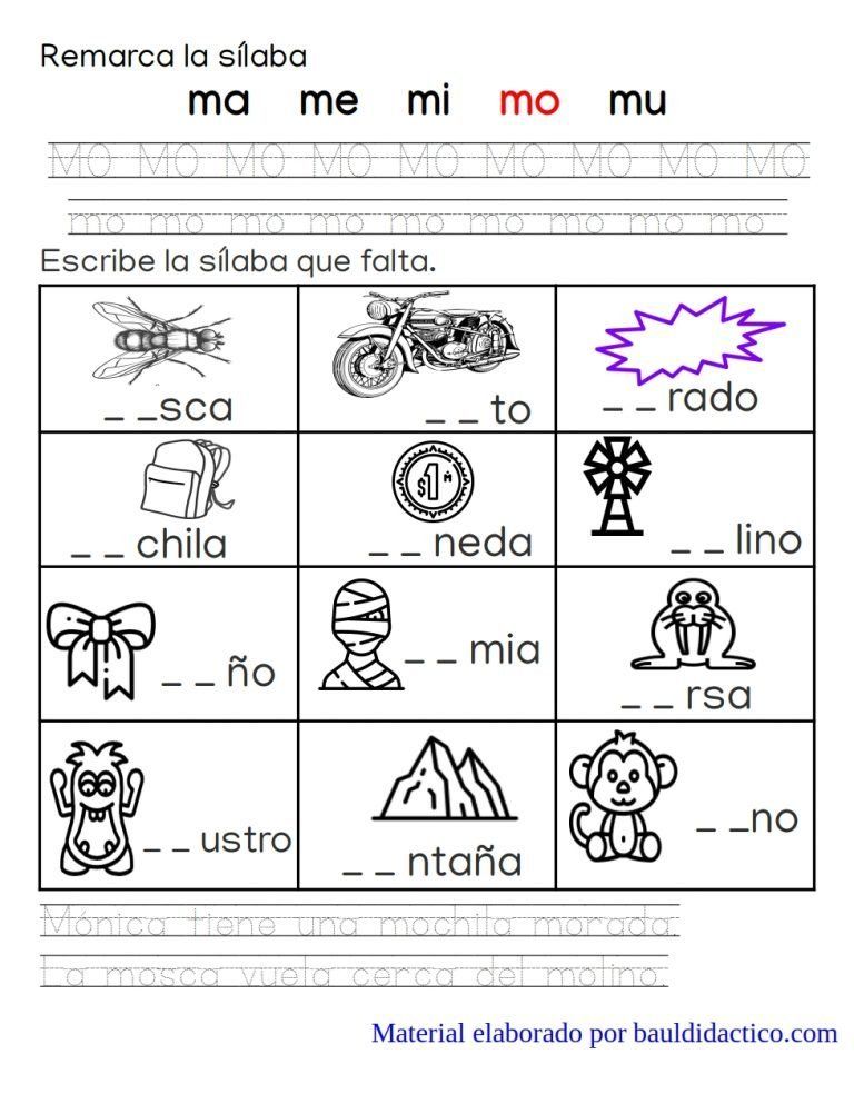 Letra M EspaÑol Baúl Didáctico