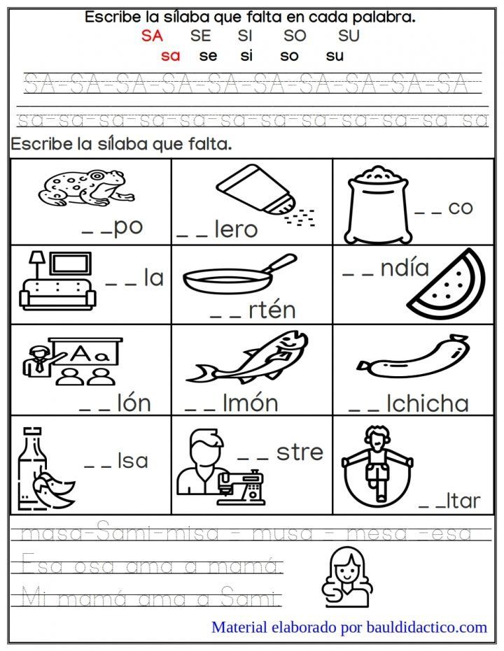 Letra S Baúl Didáctico