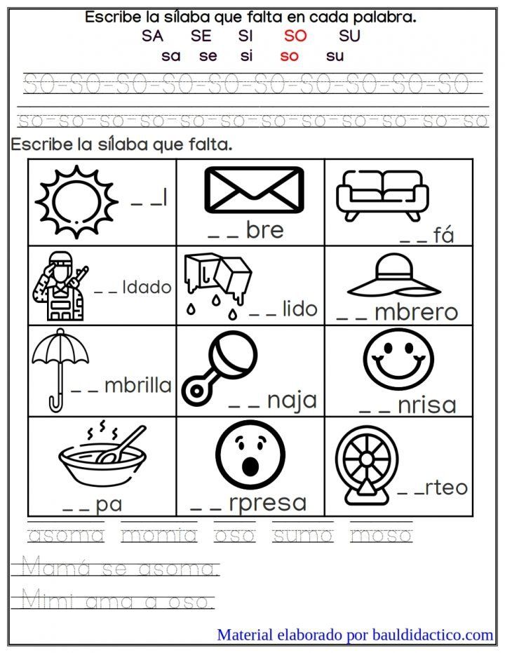 Letra S Baúl Didáctico